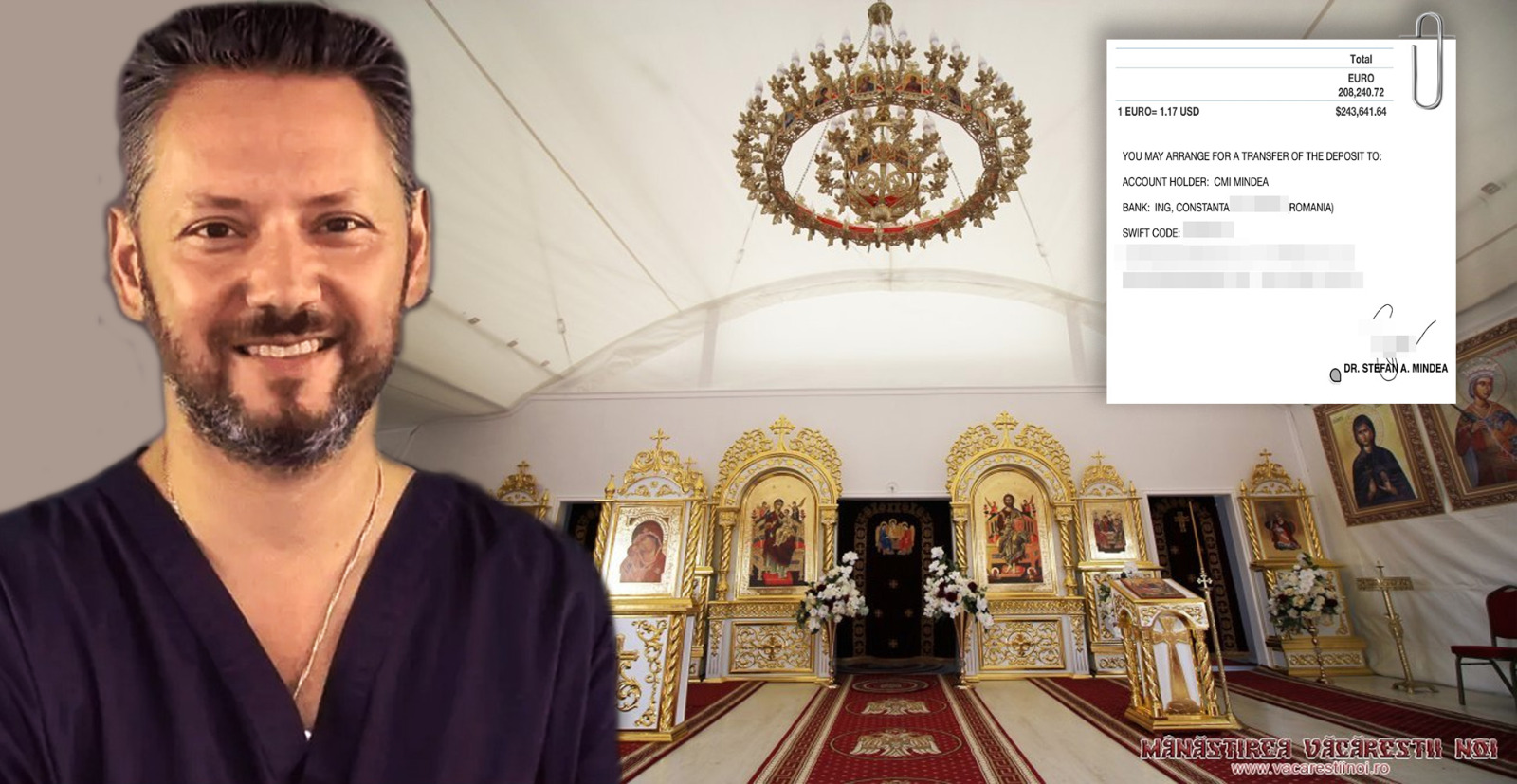 CULTUL LUI MINDEA. Bolnavii zidiți în mănăstirea Văcăreștii-Noi de ...