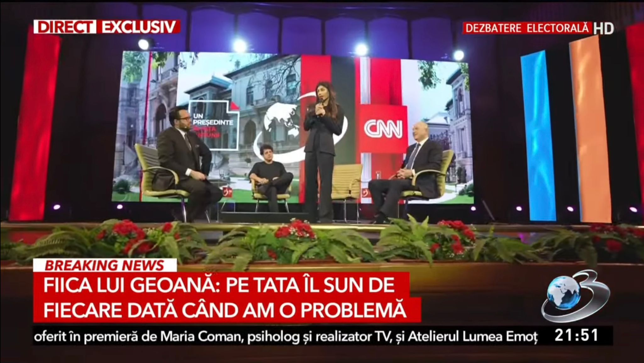 VIDEO Ana, fiica lui Mircea Geoană, a copiat discursul nepoatei lui ...